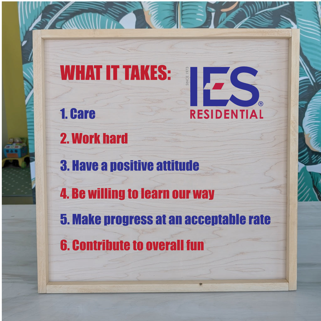 IES Wood Signs – Gigraffe Design Studio & Print Shop