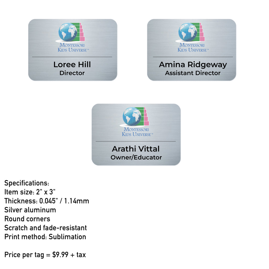 Montessori Name Tags – Gigraffe Design Studio & Print Shop